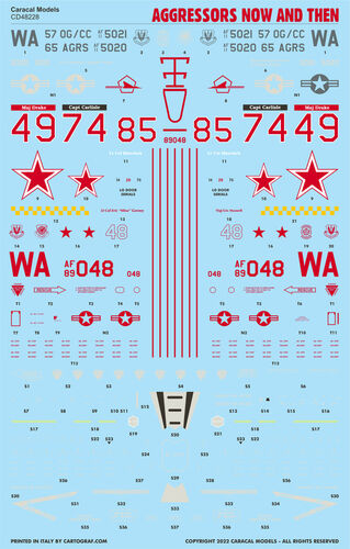 Caracal Models 48228 Aggressors Now - and Then Decals