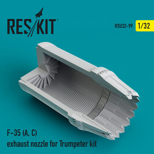 DISCONTINUED RES/KIT U32-0099 F-35 (A, C) exhaust nozzle for Trumpeter kit