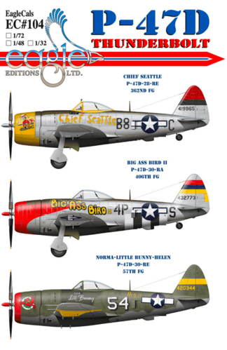 Eagle Editions D104-72 P-47 D Thunderbolt