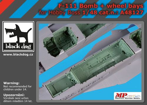 Black Dog A48127 F-111 bomb + wheel bays for Hobby Boss