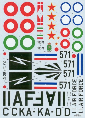 Hi-Decal Line 48017 F/ RF-84G Thunderjet