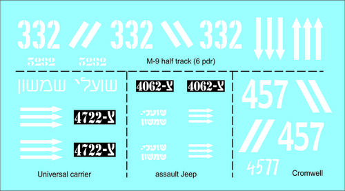 Black Lion Decals 35033 Israeli Army 1948