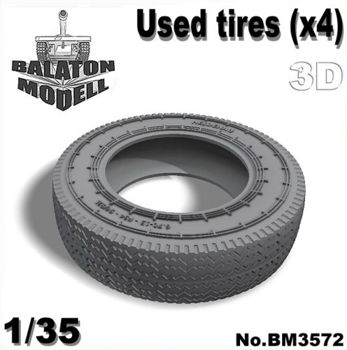 Balaton Modell BM3572 Used tires set No.2 (x4pcs.)