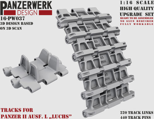 Panzerwerk Design 16-PW037 Panzer II Ausf. L 'Luchs' Tracks