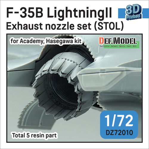 DEF Model DZ72010 F-35B Lightning II Exhaust Nozzle Set - STOL (For Academy, Hasegawa Kit)