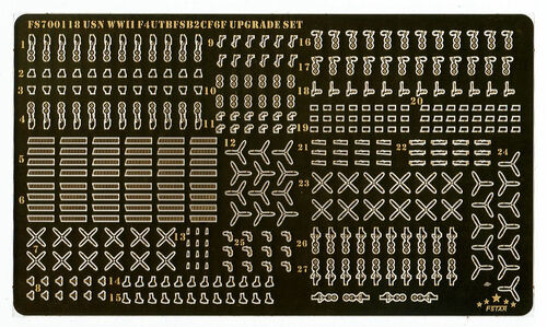 Five Star Model 700118 US Navy WWII F4U / TBF / SB2C / F6F Upgrade Set