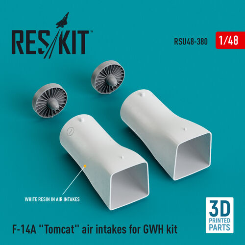 RES/KIT U48-0380 F-14A 'Tomcat' Air Intakes For GWH Kit (3D Printed)