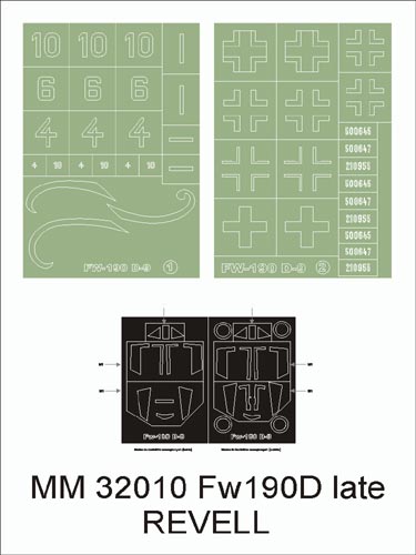 Montex MM32010 Fw- 190 D-9 late Revell 4725