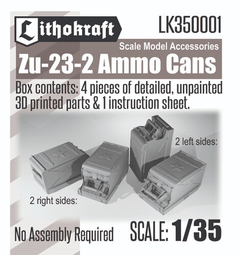 Lithokraft Range 350001 Zu-23-2 Ammo Cans