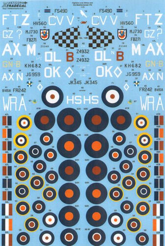 Xtradecal 72229 Fighters Over Africa and the Mediterranean Part 2 (11 schemes)
