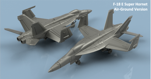 L'Arsenal 2.0 3D700127 F-18 E Super Hornet - bombing folded wings (5 planes)
