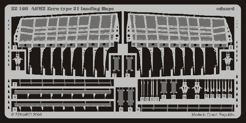 Eduard 32166 A6M2 Zero type 21 landing flaps TAMIYA