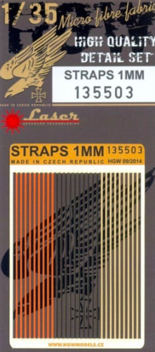 HGW Models 135503 Straps 1MM different colours