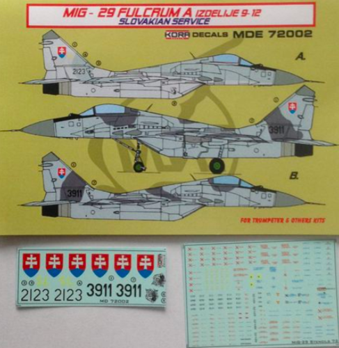 Kora Models MDE72002 MiG-29 Fulcrum A Slovakia