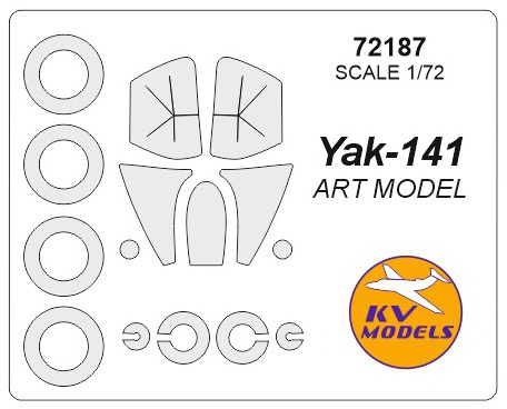 KV Models 72187 Yak-141 (ARTModel) + wheels masks