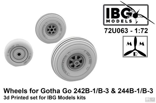 IBG 72U063 Wheels for Gotha Go 242B-1/B-3 & 244B-1/B-3