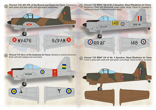 Print Scale 72-491 Percival Provost T.51/52