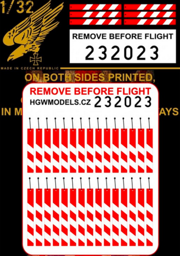 HGW Models 232023 Remove Before Flight - UK