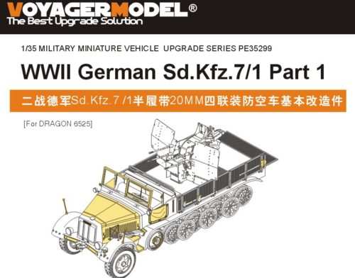 VoyagerModel.Co.Ltd PE35299 WWII German Sd.Kfz.7/ 1 Part 1