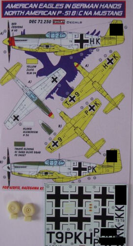 Kora Models Dec72250 North American P-51B/C Mustang Luftwaffe