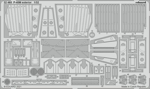 Eduard 32465 P-40M exterior TRUMPETER