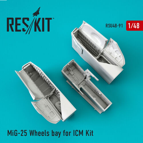 DISCONTINUED RES/KIT U48-0091 MiG-25 Wheels bay for ICM Kit