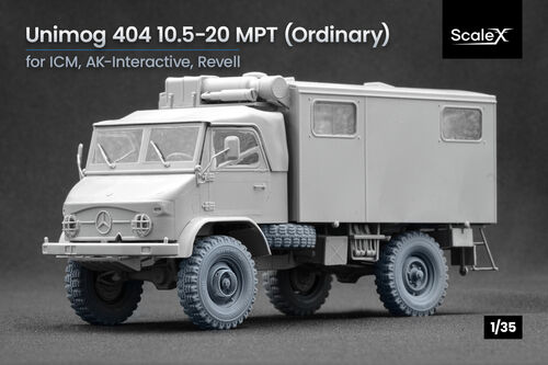 ScaleX WM35022 Unimog 404 10.5-20 MPT Ordinary Wheel Set (For AK-Interactive, ICM, Revell)