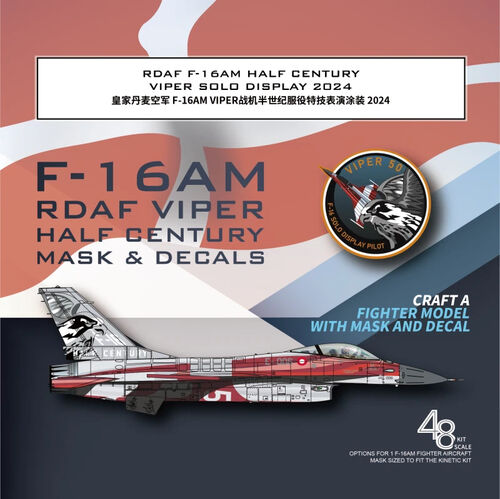 Galaxy-Model G48095 RDAF F-16AM Half Century Viper Solo Display 2024 (for Kinetic K48100 Kit)