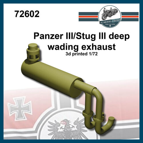 FC ModelTrend 72602 Panzer III/Stug III Deep Wading Exhaust