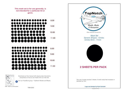 TopNotch G002 Circles 8 mm - 11 mm