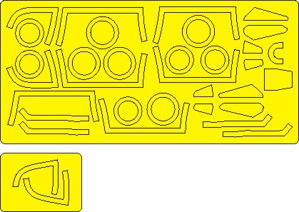 New Ware AM1202 MiG-29 EXPERT Kabuki Masks For Academy, Hobby2000, Kora And Other Based On 2116 Kit