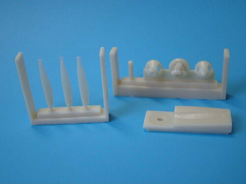 AML A72028 Messerschmitt Bf-109 E-1 - E-7 - propeller set with tool (designed to be used with Airfix and Tamiya kits)