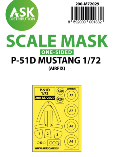 Art Scale Kit M72029 P-51D Mustang one-sided