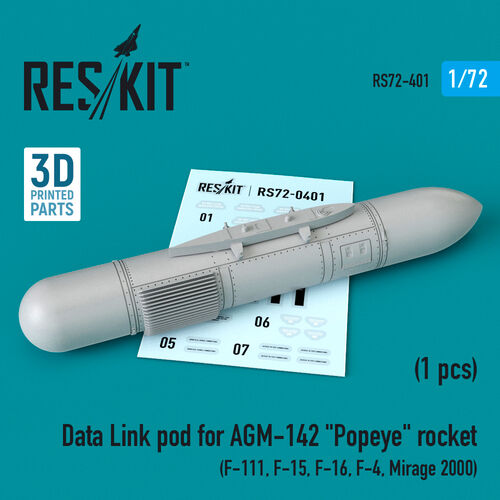 RES/KIT 72-0401 Data Link pod for AGM-142 "Popeye" rocket F-15, F-16, F-4, Mirage 2000, F-111
