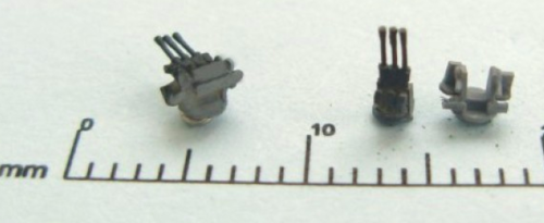 NIKO MODEL ZW7004J Imperial Japanese 25mm Triple AA Guns 5 to a pack