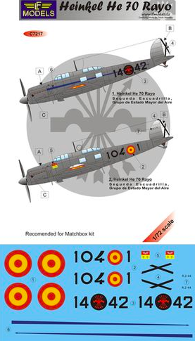 LF Models C7217 Heinkel He.70 Rayo