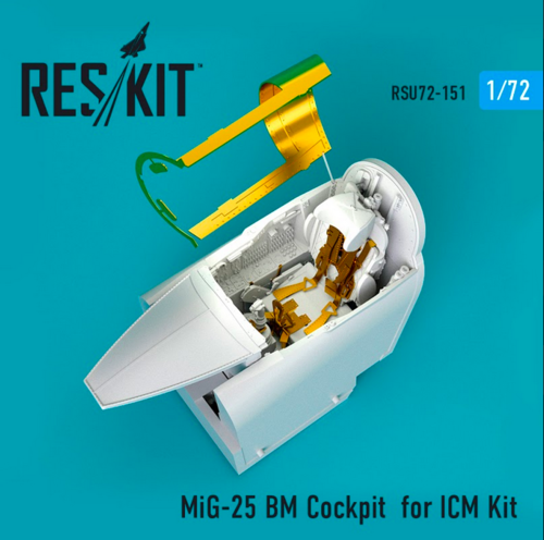 DISCONTINUED RES/KIT U72-0151 MiG-25 BM Cockpit for ICM Kit