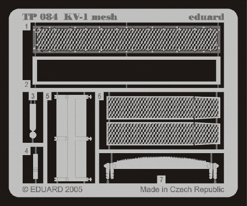 Eduard TP084 KV-1 mesh Trumpeter