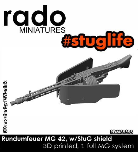 Rado Miniatures 35S56 Rundumfeuer MG 42, w/StuG shield