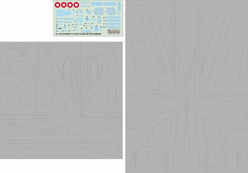 Model Maker Decals MD72240 Danish F-16 800 Years Of Dannebrog - Demo Plane