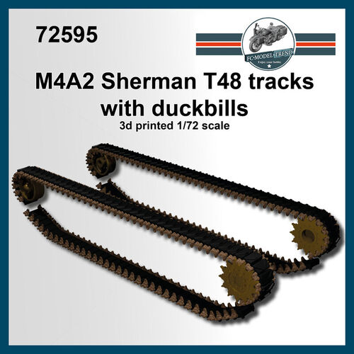 FC ModelTrend 72595 M4A2 Sherman T48 Tracks With Duckbills