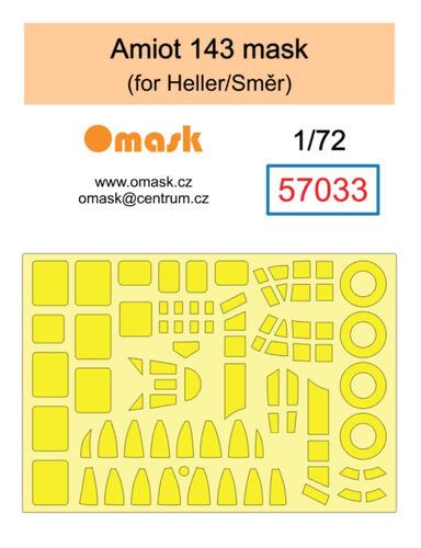 Omask 57033 Amiot 143 Mask (For Heller/Směr)