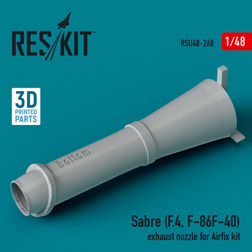 RES/KIT U48-0268 Sabre (F.4, F-86F-40) Exhaust Nozzle For Airfix Kit (3D Printed)