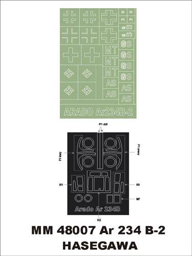 Montex MM48007 Arado Ar 234B2 Hasegawa JT 83