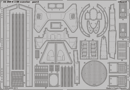 Eduard 32269 F-14D exterior TRUMPETER