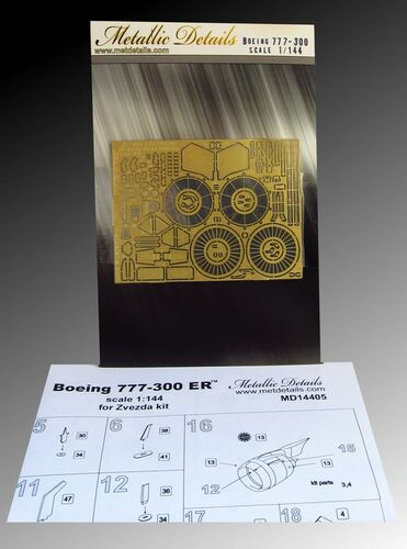 Metallic Details MD14405 Boeing 777-300 ER (designed to be used with Zvezda kits)