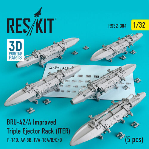 DISCONTINUED RES/KIT 32-0384 BRU-42/ A Improved Triple Ejector Rack ITER 5 pcs F-14D, AV-8B, F/ A-18A/ B/ C/ D