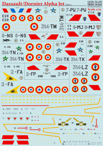 Print Scale 72-183 Dassault/Dornier Alpha Jet Part 2