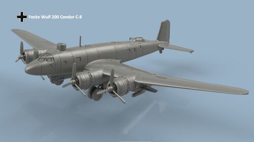 L'Arsenal 2.0 3D700544 Focke Wulf Fw-200 C-8 Condor - 3D printing (1 plane)