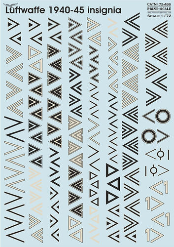 Print Scale 72-486 Luftwaffe 1940-45 Insignia